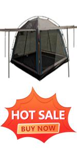 6 canvas shade family gazelle bed glamping mushroom pop up net mesh room mosquito 10