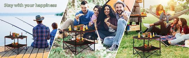 round camping table
