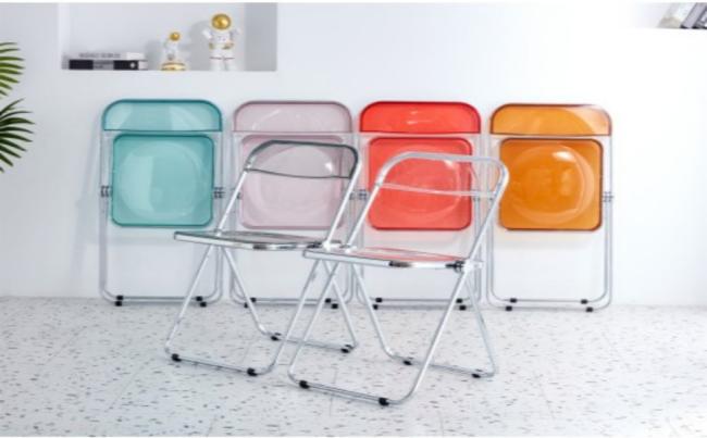 Transparent Acrylic Folding Chairs