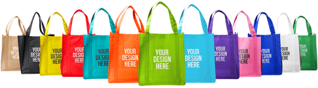 Several tote bags