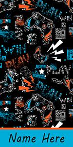 game theme gaming towel for boys
