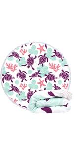 round beach towel