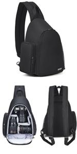 CADeN D17 SLR Camera Sling Switchable Shoulder Bag