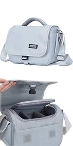 CADeN D27 Grey Sling SLR Camera Bag Case