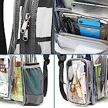 clear backpack