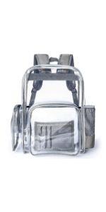 Clear Backpack Grey