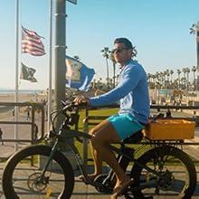 SIDIO Crates on the back of an electric bike to transport items