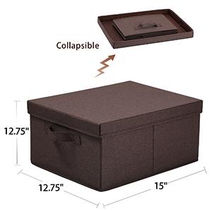 collapsible storage bins