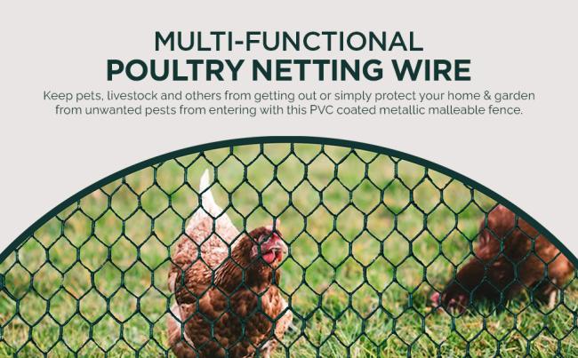 Poultry netting wire