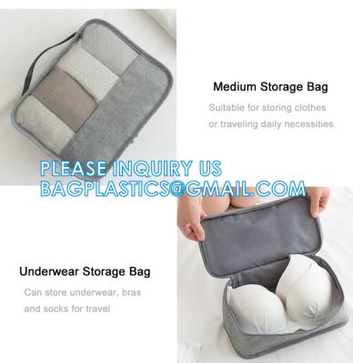 Cina Packing Cubes Travel Luggage Organizers With Laundry Bag,Shoe Bag And Toitetrybag, Luggage For Carry On Suit in vendita