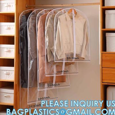 Cina Clear Suit Bag, Plastic Dress Bags For Gowns Long, Dress Protector Zippered Garment Covers For Closet Storage in vendita