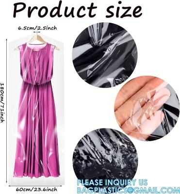 Cina Dry Cleaner Bags, Clothing Protector Covers Dustproof Clothing Dust Cover Laundry Travel Clothes Storage in vendita