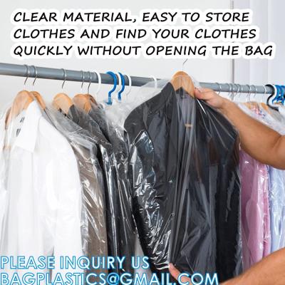 Cina Dry Cleaner Bags, Clothing Protector Covers Dustproof Clothing Dust Cover Laundry Travel Clothes Storage in vendita