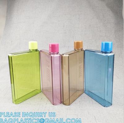 Cina Square Purse Flat Slim Water Bottle, Memobottle, Cups for Outdoor Sports Camping Hiking Cycling Travel in vendita
