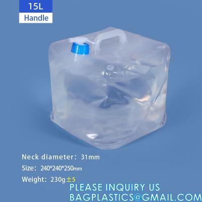 Cina 5L 10L 15L 20l Foldable And Portable Outdoor Sports Camping Hiking Gallon Water Carrier Collapsible Container in vendita
