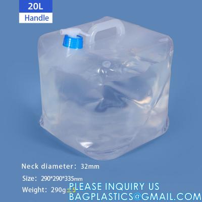 Cina 5L 10L 15L 20l Foldable And Portable Outdoor Sports Camping Hiking Gallon Water Carrier Collapsible Container in vendita
