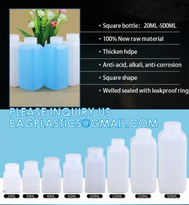Cina Square Chemical Plastic Biochemistry Medical Reagent Bottle 30ml 50ml 60ml 150ml 500ml 1000ml Custom Capacity in vendita