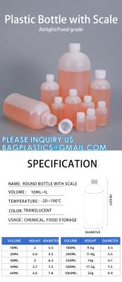Cina Square Chemical Plastic Biochemistry Medical Reagent Bottle 30ml 50ml 60ml 150ml 500ml 1000ml Custom Capacity in vendita