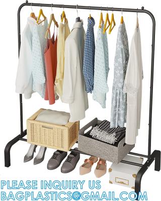 Cina Clothes Rack, Garment Rack, Clothing Rack for Hanging Clothes, Drying Rack Hanger, Steel Frame, Mesh Storage Shelf in vendita