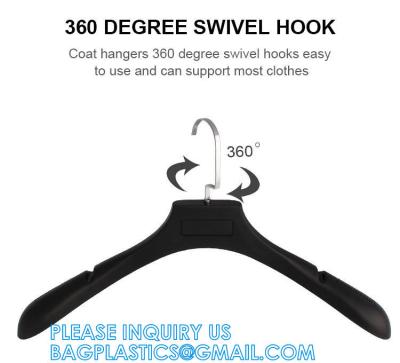 Cina Boutique Plastic Hanger OEM Brand Fashion Adult Coat Garment Display Plastic Gold Hangers in vendita
