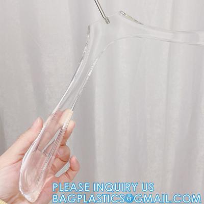 Cina Boutique Plastic Hanger OEM Brand Fashion Adult Coat Garment Display Plastic Gold Hangers in vendita