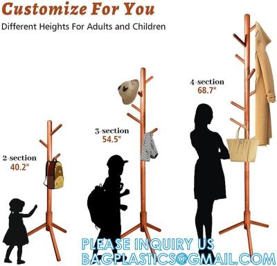 Cina Modern Solid Wood or Steel Creative Living Room, Coat Rank Stand, Floor Clothes Hangers Wooden Coat Racks in vendita