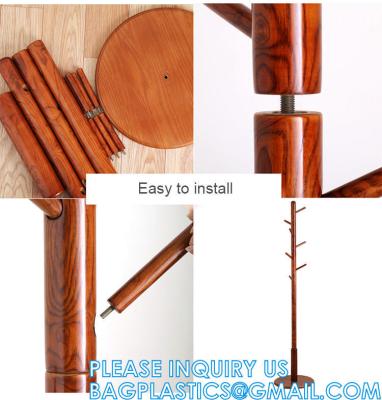 Cina Modern Solid Wood or Steel Creative Living Room, Coat Rank Stand, Floor Clothes Hangers Wooden Coat Racks in vendita