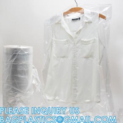 Cina Compostable Dry Cleaning Perforated Clear biodegradable Garment/Laundry/Clothing Bags On Roll, Apparel Covers in vendita