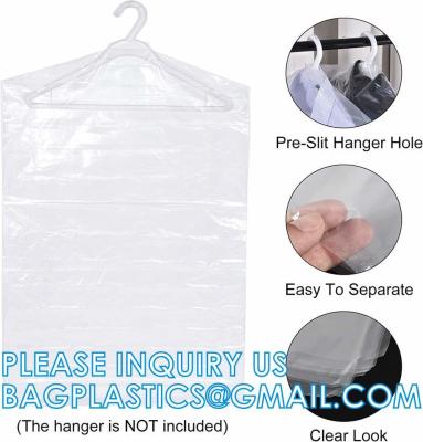Cina Compostable Dry Cleaning Perforated Clear biodegradable Garment/Laundry/Clothing Bags On Roll, Apparel Covers in vendita