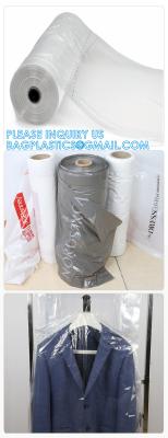 Cina Compostable Dry Cleaning Perforated Clear biodegradable Garment/Laundry/Clothing Bags On Roll, Apparel Covers in vendita