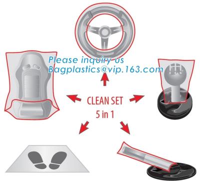 Cina Coperture di Seat eliminabili, coperture di Seat di plastica universali dell'automobile per i sedili dell'aeroplano, sedie del salone, sedili del ristorante in vendita
