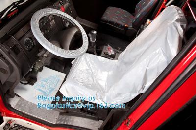 Cina Coperture di Seat eliminabili, coperture di Seat di plastica universali dell'automobile per i sedili dell'aeroplano, sedie del salone, sedili del ristorante in vendita
