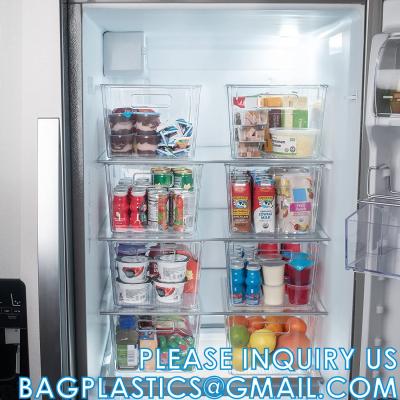 Cina Fridge Tray Drawer Organizer Pull Out Refrigerator, Food Storage Boxes Stackable Home Kitchen Vegetable Storage in vendita