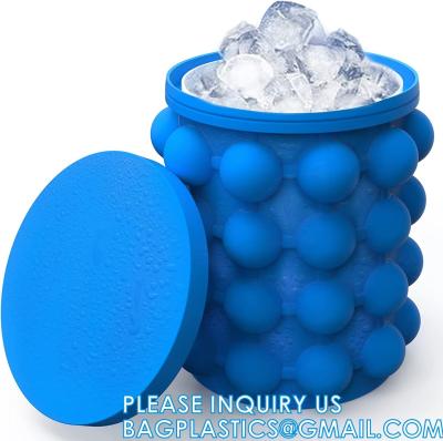 China Silicone Ice Cube Molds With Removable Lids Reusable And BPA Free For Whiskey, Cocktail, Stackable Flexible Safe Ice for sale