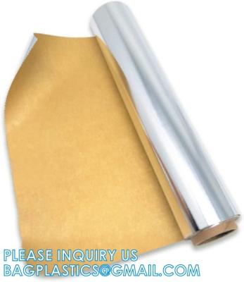 Cina La stagnola allineata di carta bollente della pergamena, strato isolato dell'involucro del panino della stagnola, pergamena di alluminio ha appoggiato la carta bollente allineata in vendita