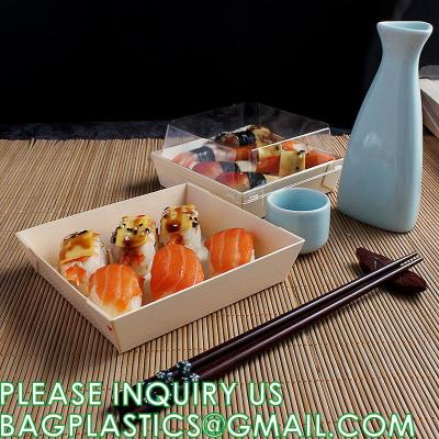 China Bakery Boxes, Craft Paper Box, Disposable Paper Food Packaging Take Away Window Fruit Sushi Salad Paper Boxes With Logo for sale