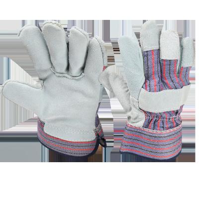 Cina Guanti di lavoro di saldatura di cuoio resistenti, guanti di sicurezza della palma, rivestimento della pelle scamosciata, pelle bovina, taglio resistente, driver Gloves in vendita