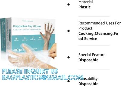 Cina 2pcs Per Pack Folded Gloves Biodegradable Gloves Disposable Food Grade Gloves Eat Lobste For Resraurent Bar Hair Dying in vendita