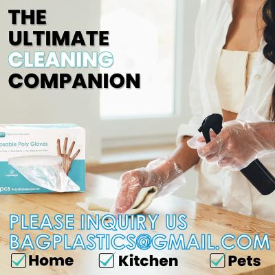 Cina 2pcs Per Pack Folded Gloves Biodegradable Gloves Disposable Food Grade Gloves Eat Lobste For Resraurent Bar Hair Dying in vendita