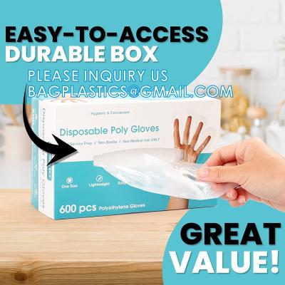 Cina 2pcs Per Pack Folded Gloves Biodegradable Gloves Disposable Food Grade Gloves Eat Lobste For Resraurent Bar Hair Dying in vendita