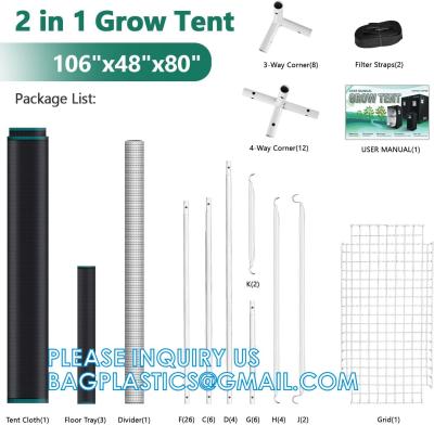 Cina Grow Tent, Growing Room, 600D Mylar Highly Reflective Aluminum Hydroponic Plant Growing Tent Insulation Grow Room in vendita