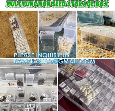 Cina Plastic Seed Storage Box, Seeds Storage Organizer Container, Flower Seeds,Vegetable Seeds, Clover Seeds, Basil Seeds in vendita