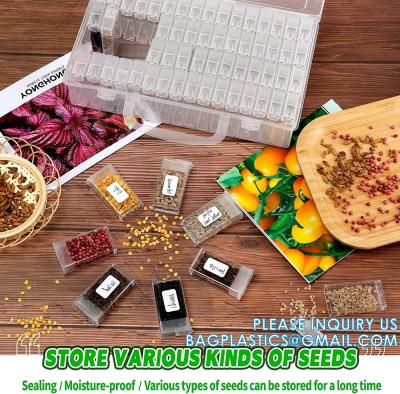 Cina Plastic Seed Storage Box, Seeds Storage Organizer Container, Flower Seeds,Vegetable Seeds, Clover Seeds, Basil Seeds in vendita