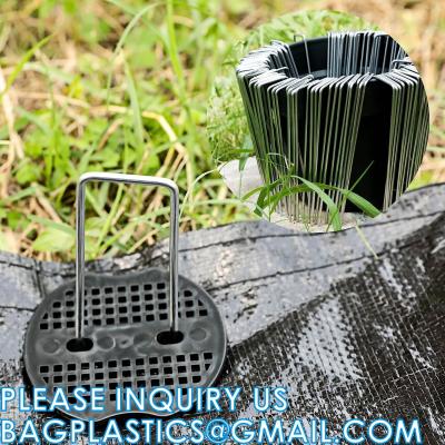 Cina Staples Stakes Anchors Rustproof for Holding Down Landscape Fabric Lawn Edging,Tents, Game Nets and Rain Tarps Black in vendita