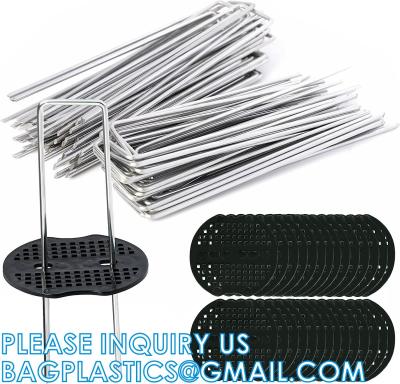 Cina Staples Stakes Anchors Rustproof for Holding Down Landscape Fabric Lawn Edging,Tents, Game Nets and Rain Tarps Black in vendita