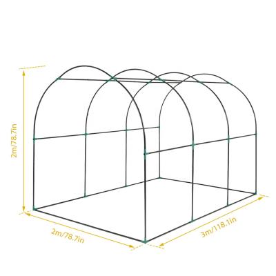 Cina Portable Plant GreenHouse Zippered Door Windows, Galvanized Steel Hoops, Glass Greenhouse, Polycarbonate Greenhouse in vendita