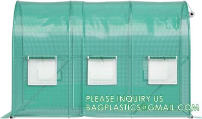 Cina Portable Plant GreenHouse Zippered Door Windows, Galvanized Steel Hoops, Glass Greenhouse, Polycarbonate Greenhouse in vendita