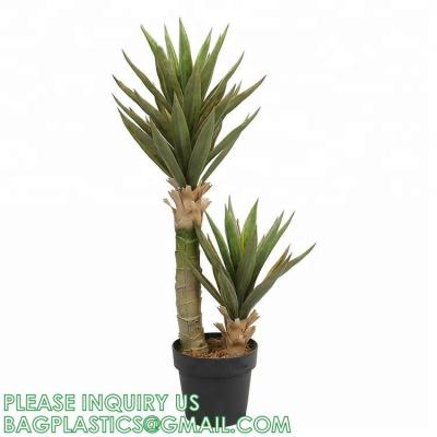 China Waterless Natural-Design Real Touch Plant Trees Large Artificial Aloe Vera Simulation 1.25m Home Decor Plastic Tree for sale
