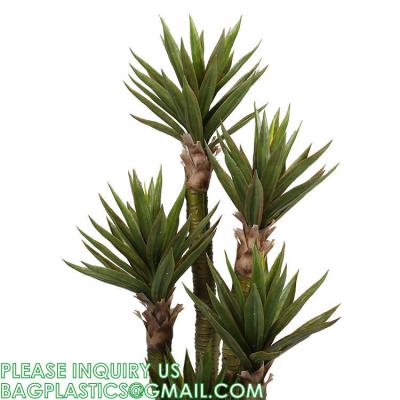 China Waterless Natural-Design Real Touch Plant Trees Large Artificial Aloe Vera Simulation 1.25m Home Decor Plastic Tree for sale