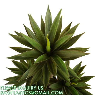 China Waterless Natural-Design Real Touch Plant Trees Large Artificial Aloe Vera Simulation 1.25m Home Decor Plastic Tree for sale